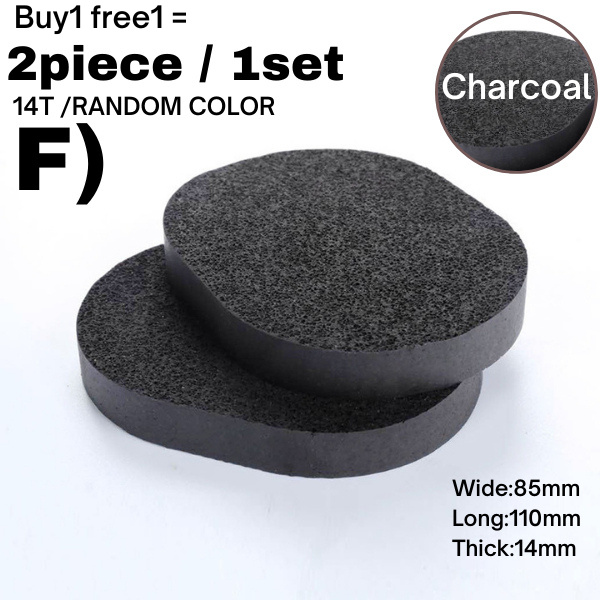 2pcs Tebal 15T Soft Facial Sponge Cleansing Mask Puff Smooth Dry Wet ...