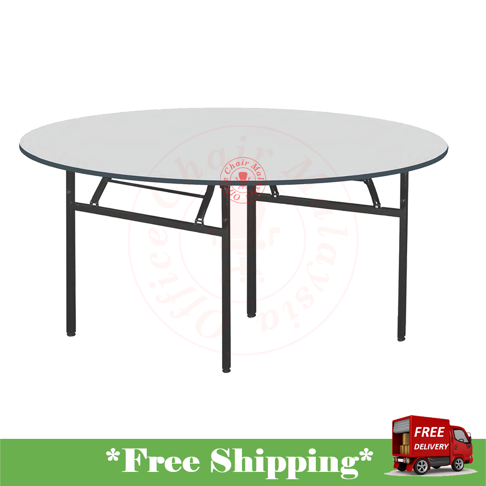 Round Folding Table / Foldable Table / Banquet Table / Meja Banquet ...