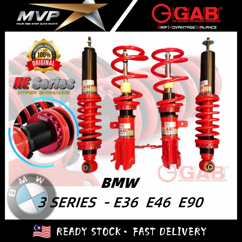 GAB HE Series - BMW 3 Series E36 E46 E90 Adjustable Absorber High Low ...