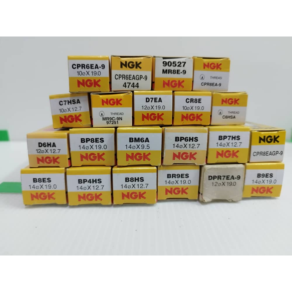 NGK SPARK PLUG CR7EH-9 DPR7EA-9 BPR7ES CPR8EA-9 BP7HS MR8E-9 BP4HS B8ES C7HSA D6HA CPR6EA-9 B8HS ...