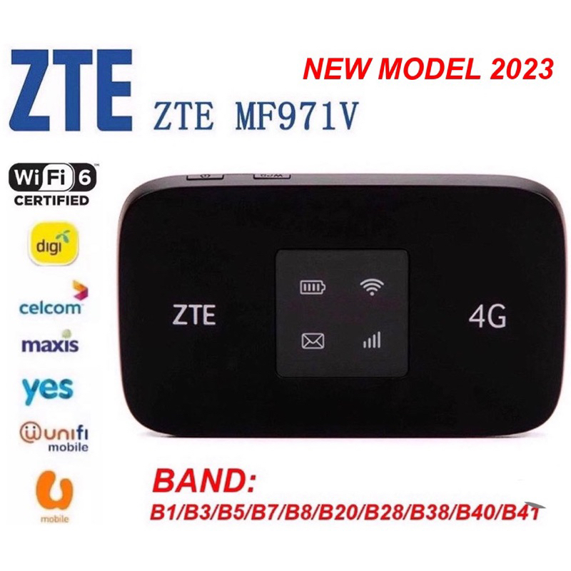 NEW MODEL 2023 ZTE MF971R (CAN’T MOD) CAT6/4G Portable Mobile Wi-Fi ...