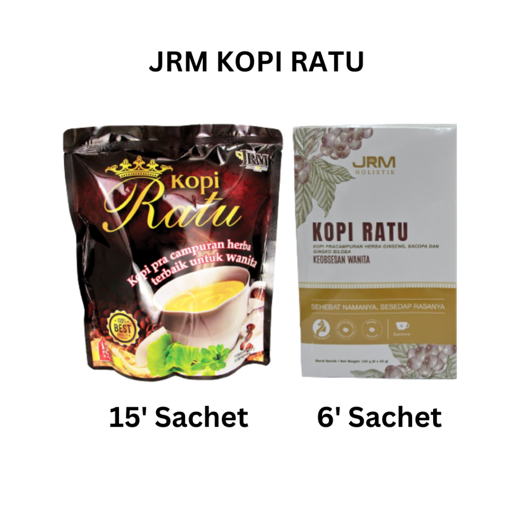 JRM Kopi Ratu Kotak 6' Sachet & 15' Sachet 100% Original HQ | Shopee ...