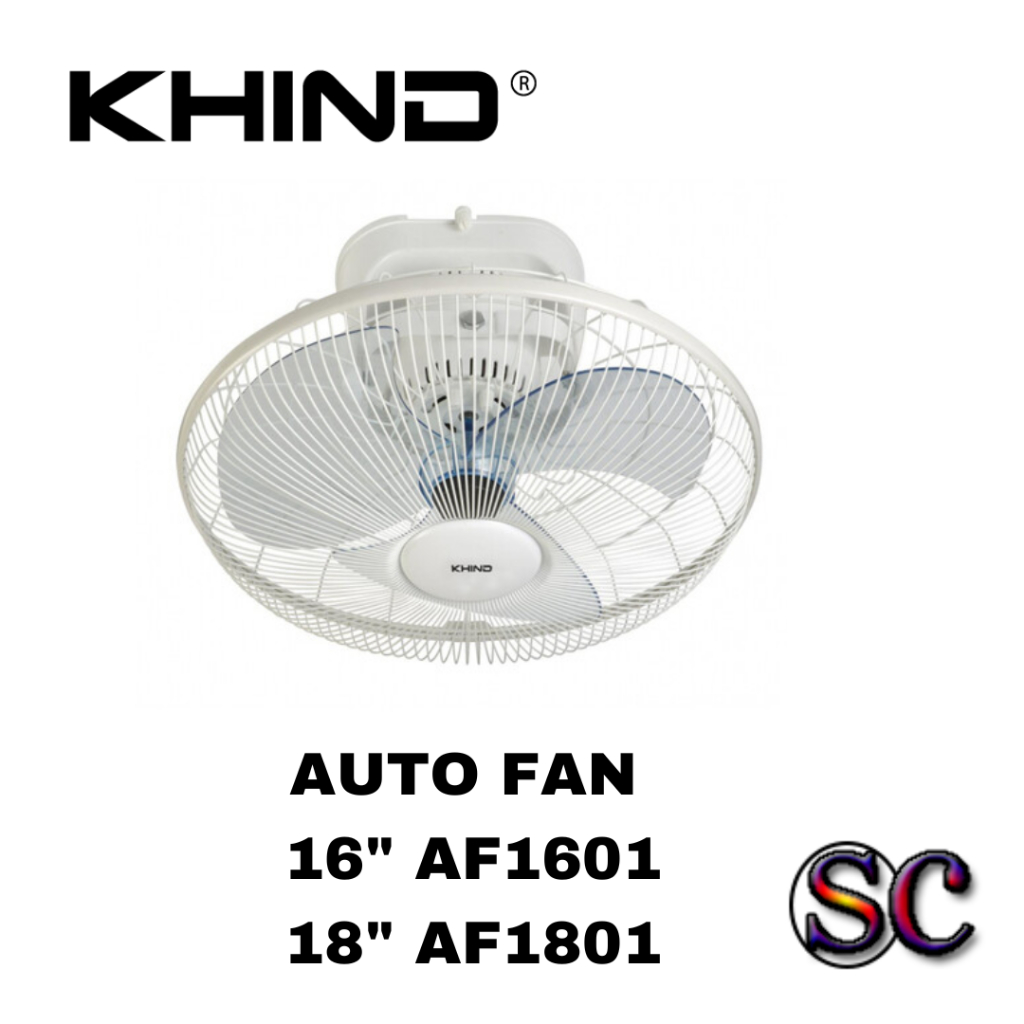 KHIND AUTO FAN 16" AF1601/18" AF1801 | Shopee Malaysia