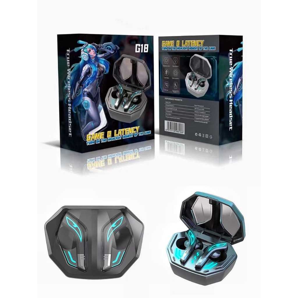 🌟 TWS G18🌟 TWS GAME HEADSET WIRELESS GAMING BLUETOOTH EARBUDS 👉🏻 ...