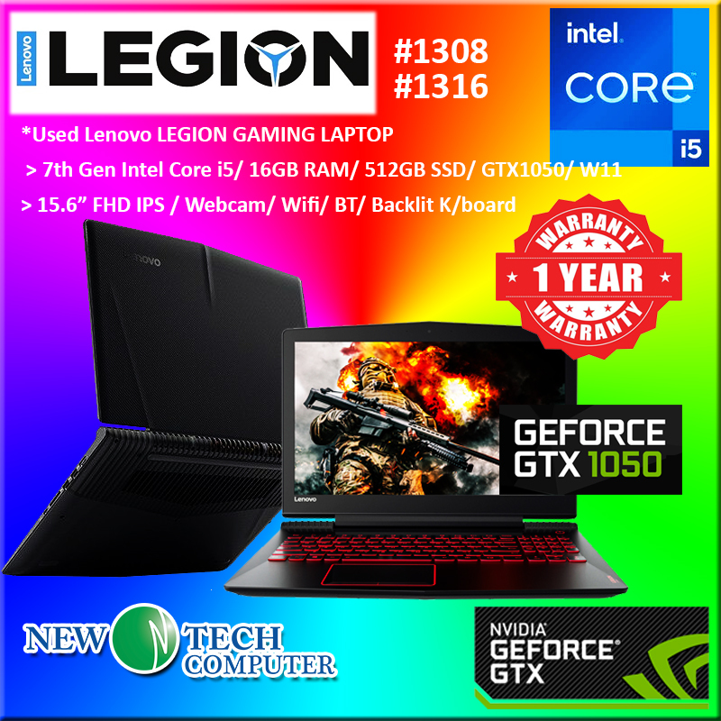 #1308 *Used Lenovo Legion Gaming Laptop R720 Intel Core i5-7300H, Nvdia ...