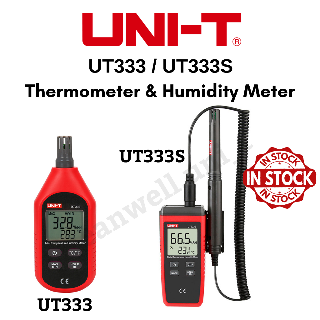 UNI-T UT333 / UT333S Temperature and Humidity Meter ( -10°C~60°C ...