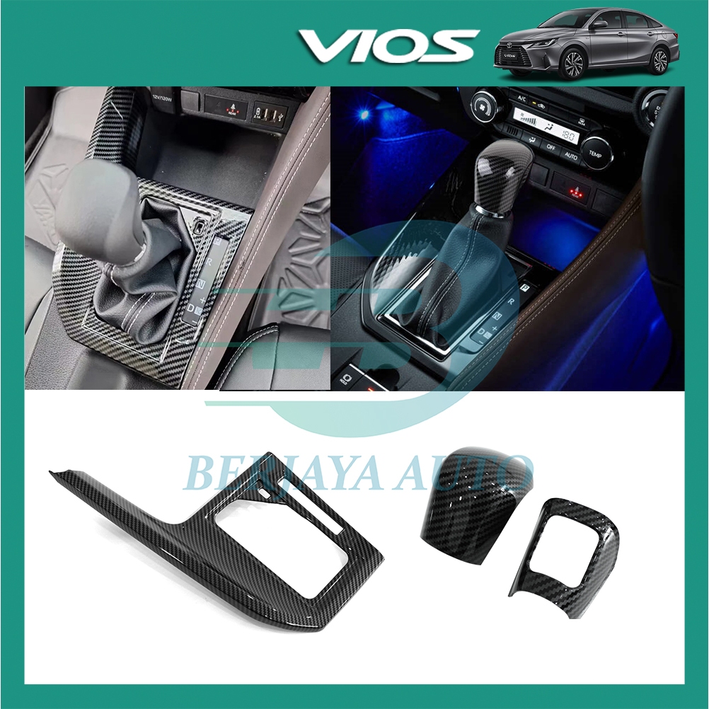 Toyota Vios AC100 (2023-2025) Gear Shift Knob Cover Carbon Vios AC100 ...