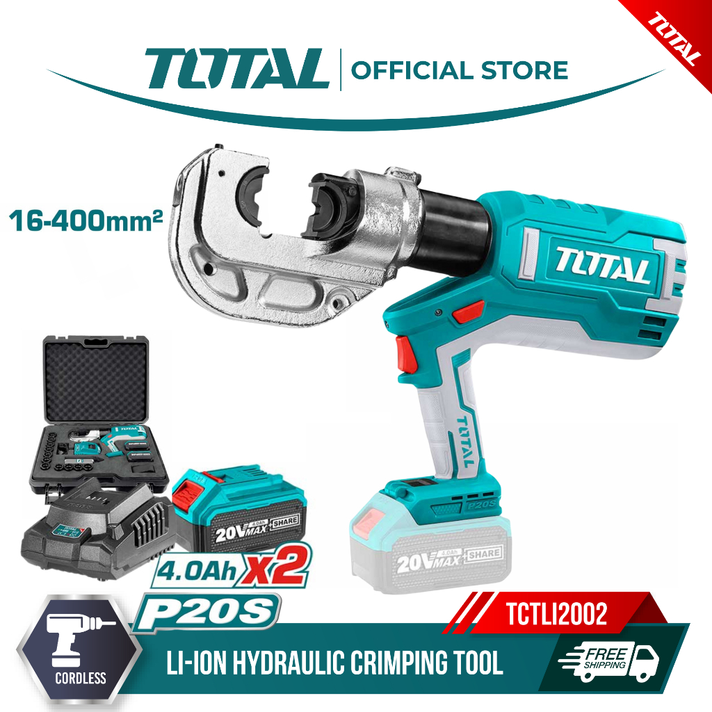 Total Li-ion Hydraulic Crimping Tool TCTLI2002 | Shopee Malaysia
