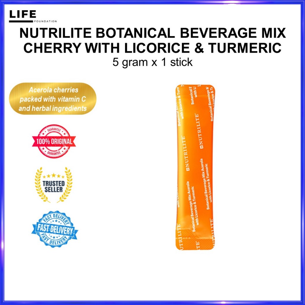 Nutrilite Botanical Beverage Mix Cherry With Licorice & Turmeric (1 ...