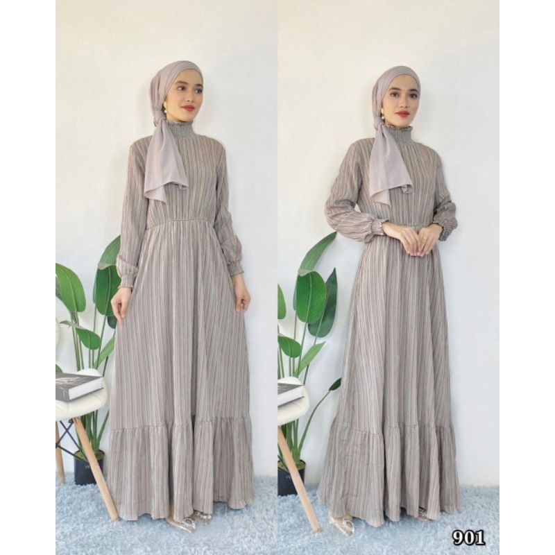 Dress pleated labuh/dress turtle neck | Shopee Malaysia