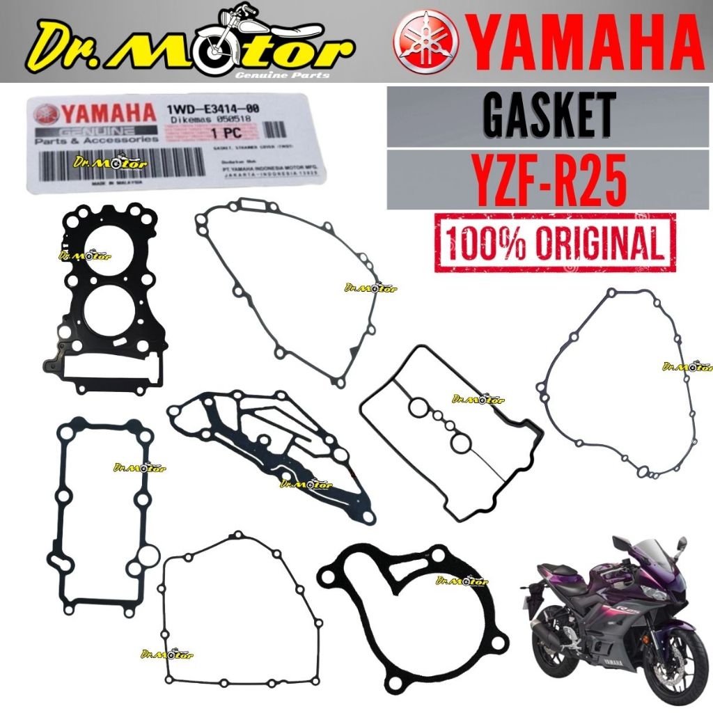 YZF R25 YZF-R25 Gasket Head Ring block Clutch Magnet Waterpump ...