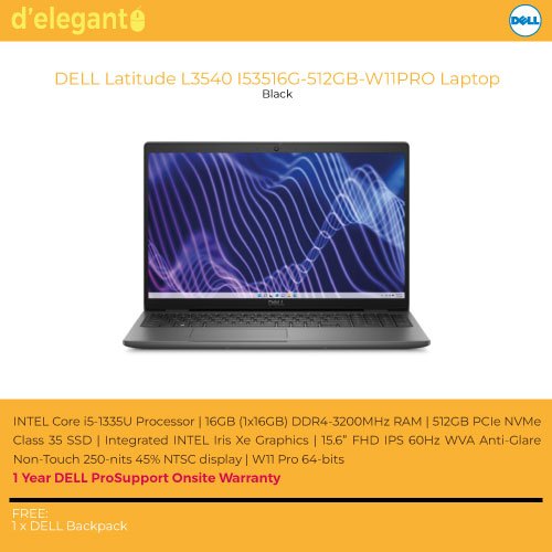 DELL Latitude L3540 I53516G-512GB-W11PRO Laptop (Black) | Shopee Malaysia