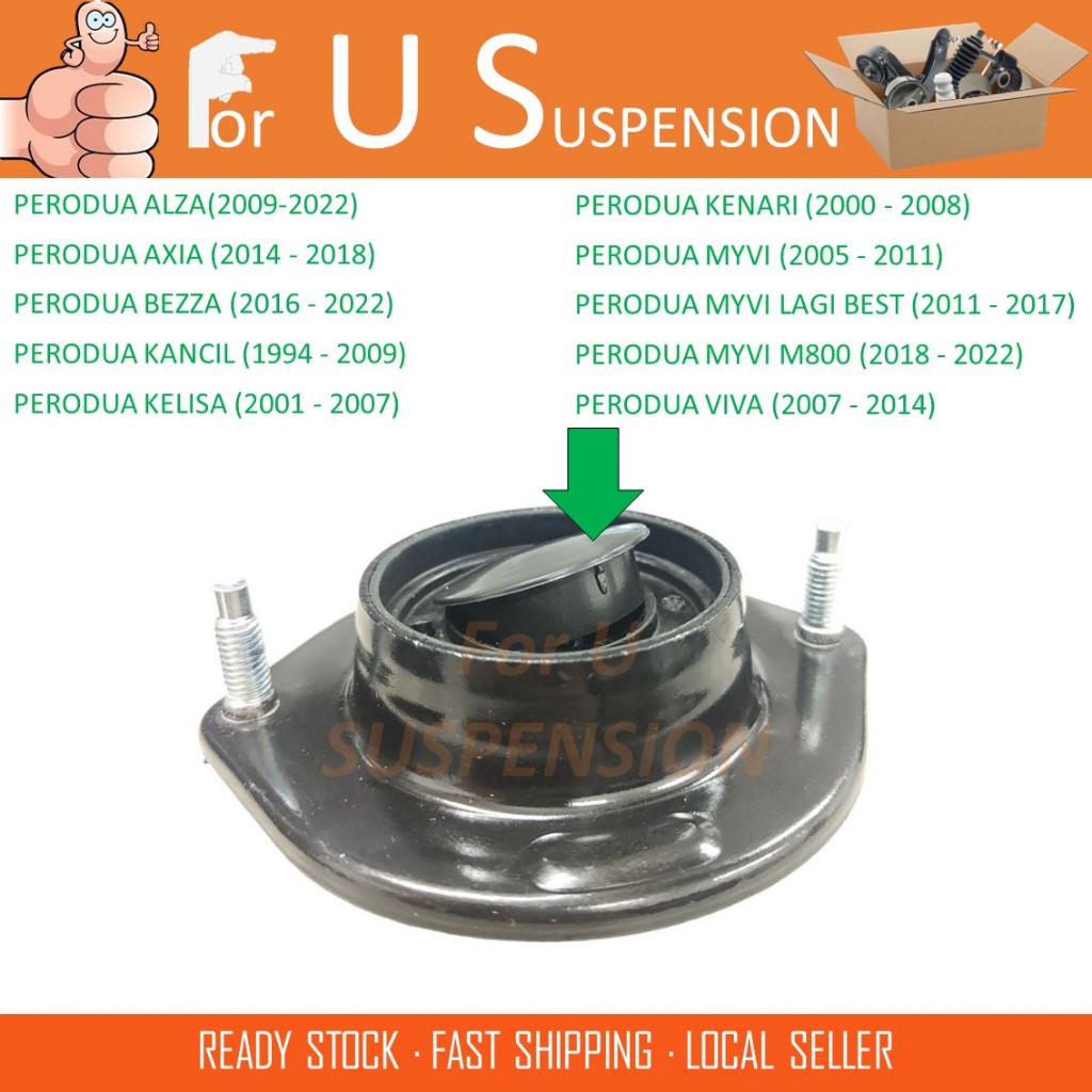 1 PIECE FRONT ABSORBER MOUNTING ( CAP ) -PERODUA ALZA,MYVI,VIVA ,KELISA ...