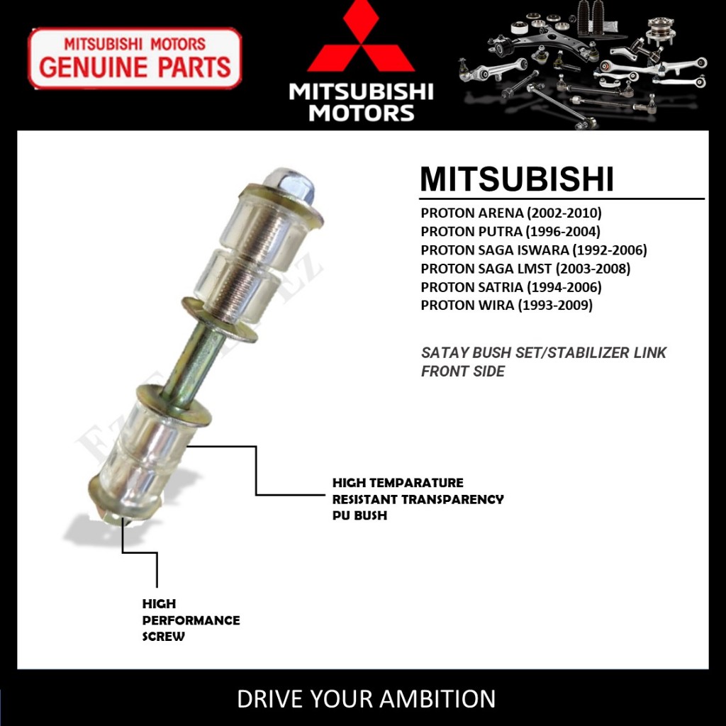FRONT SUSPENSION KIT / SATEY PIN /ABSORBER LINK KIT FOR PROTON WIRA ...