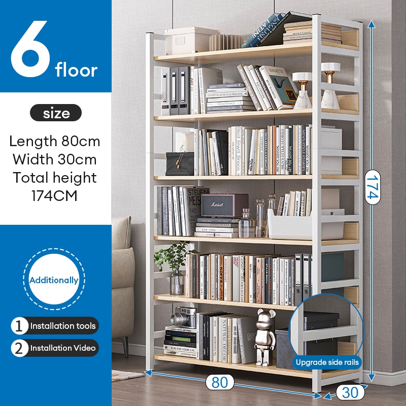 NR Book Shelf Display Rack Office Metal Multipurpose Rack Rak Buku ...