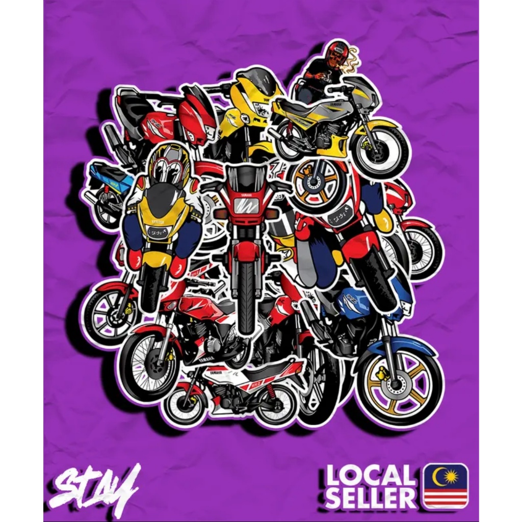 Yamaha RXZ RX-Z Catalyzer + Energy Exclusive (Sticker UV) | Shopee Malaysia