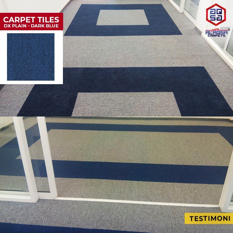 Aqsa Carpet Tiles DX Plain Tebal 5-6mm Karpet Tiles Carpet Office Murah ...