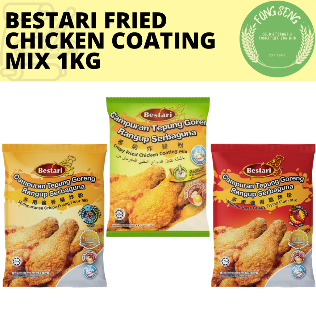 Bestari Fried Chicken Coating Mix (Original/Garlic/Spicy)-Fried Chicken ...