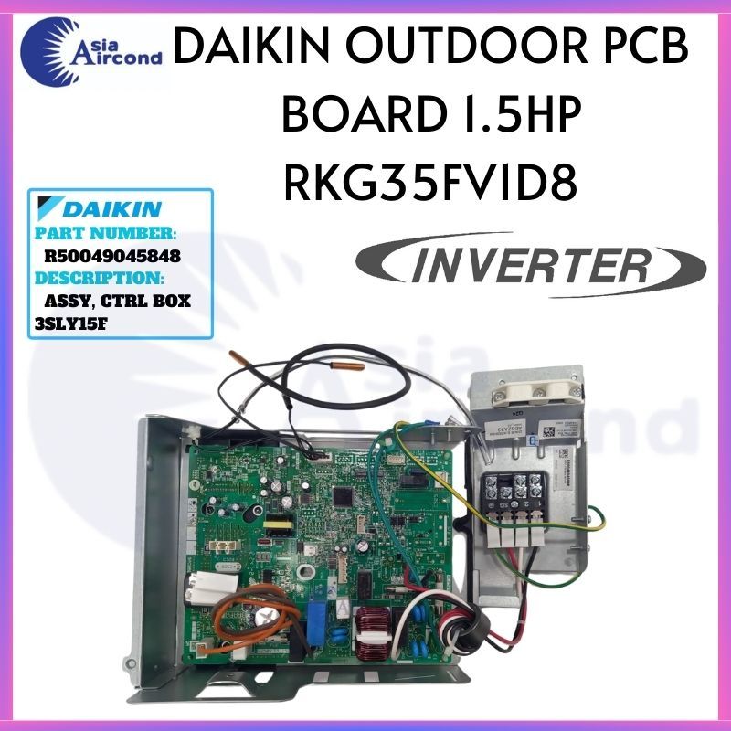 DAIKIN OUTDOOR PCB BOARD 1.5HP【 RKG35FV1D8 】( R50049045848 ) | Shopee ...