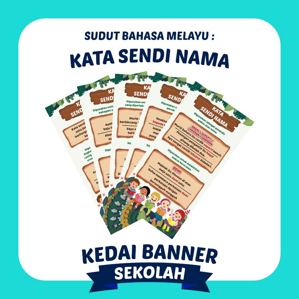 Poster Kata Sendi Nama | BBM Bahasa Melayu | Sudut Bahasa Melayu ...