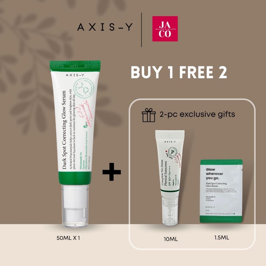 Axis Y Dark Spot Correcting Glow Serum 50ml Acne Scars Axis-Y Sunscreen ...