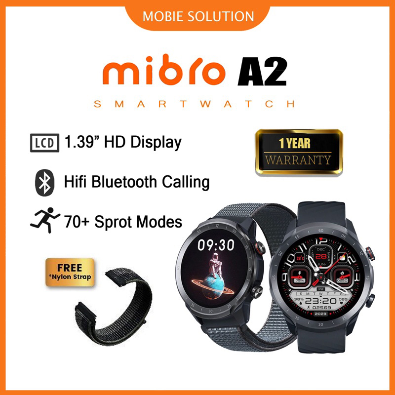 Xiaomi Mibro A2 Smart Watch 1.39" HD Screen 70 sports models Bluetooth ...