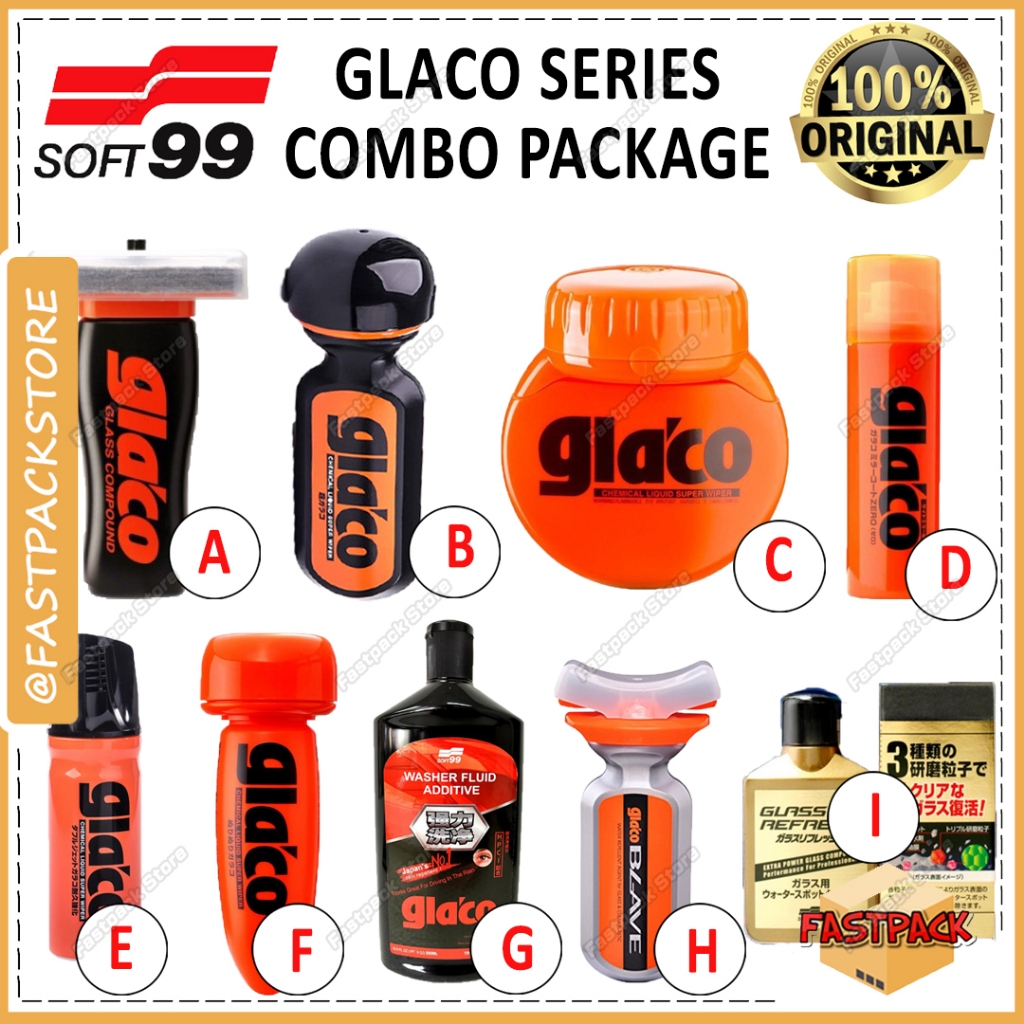 Soft99 Glaco Series Ultra Glaco/ "W" Jet Strong/ Mirror Coat Zero/Glass ...