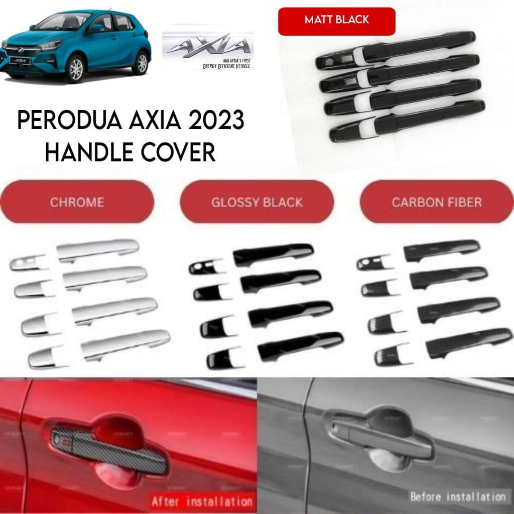 Perodua Axia 2023-2024 above Handle Cover Carbon,glossy Black,Chrome ...