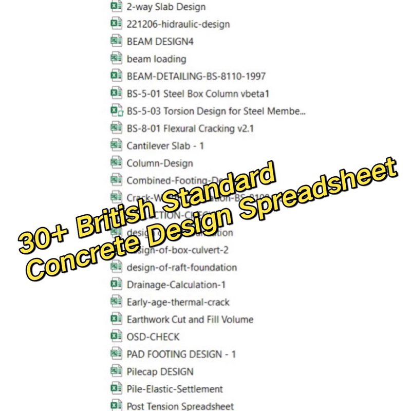 More than 30++ British Standard BScode Design Calculations Excel ...