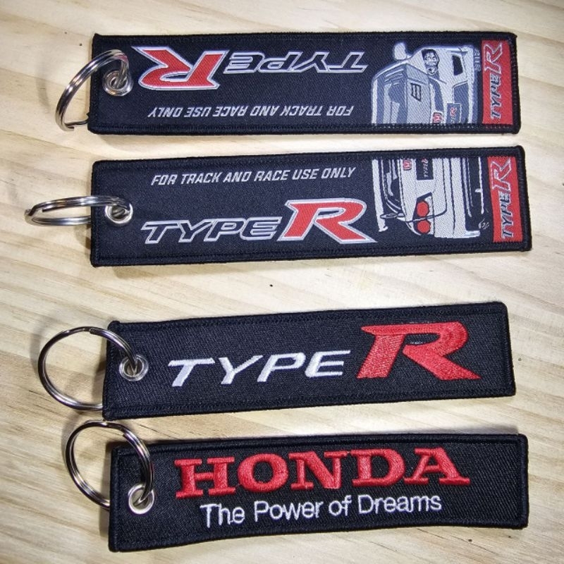 Keychain Honds TYPE-R Key Chain Motorsport Motorcycle Motorbike Woven ...