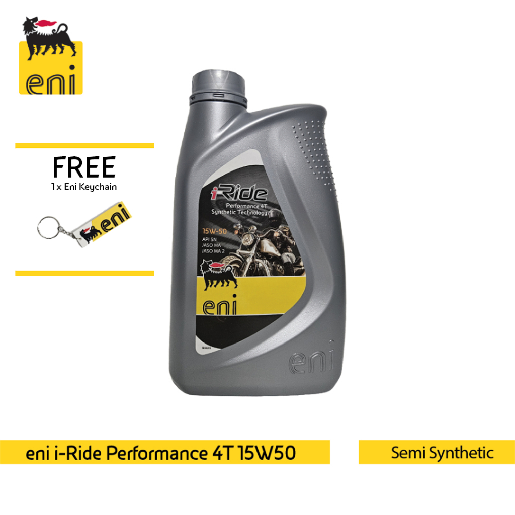 Eni i-Ride Performance 4T 15W50 Semi Synthetic Motorcycle Engine Oil ...