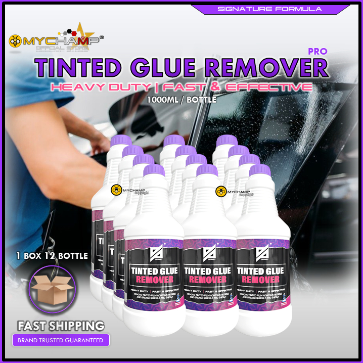 Tinted Remover 1 BOX 12 Bottles DDPRO / Car Tinted Tint Film Sticky ...