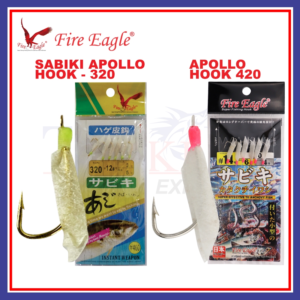Fire Eagle Sabiki Hook 320 420 Apollo Hook MataKail Live Bait Mata ...