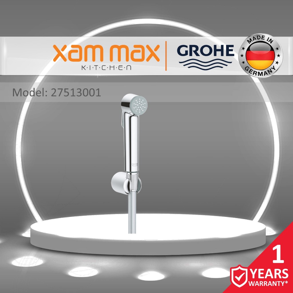 Grohe Hand Spray Bidet 27513001 Tempesta-F Trigger Spray Wall Holder ...