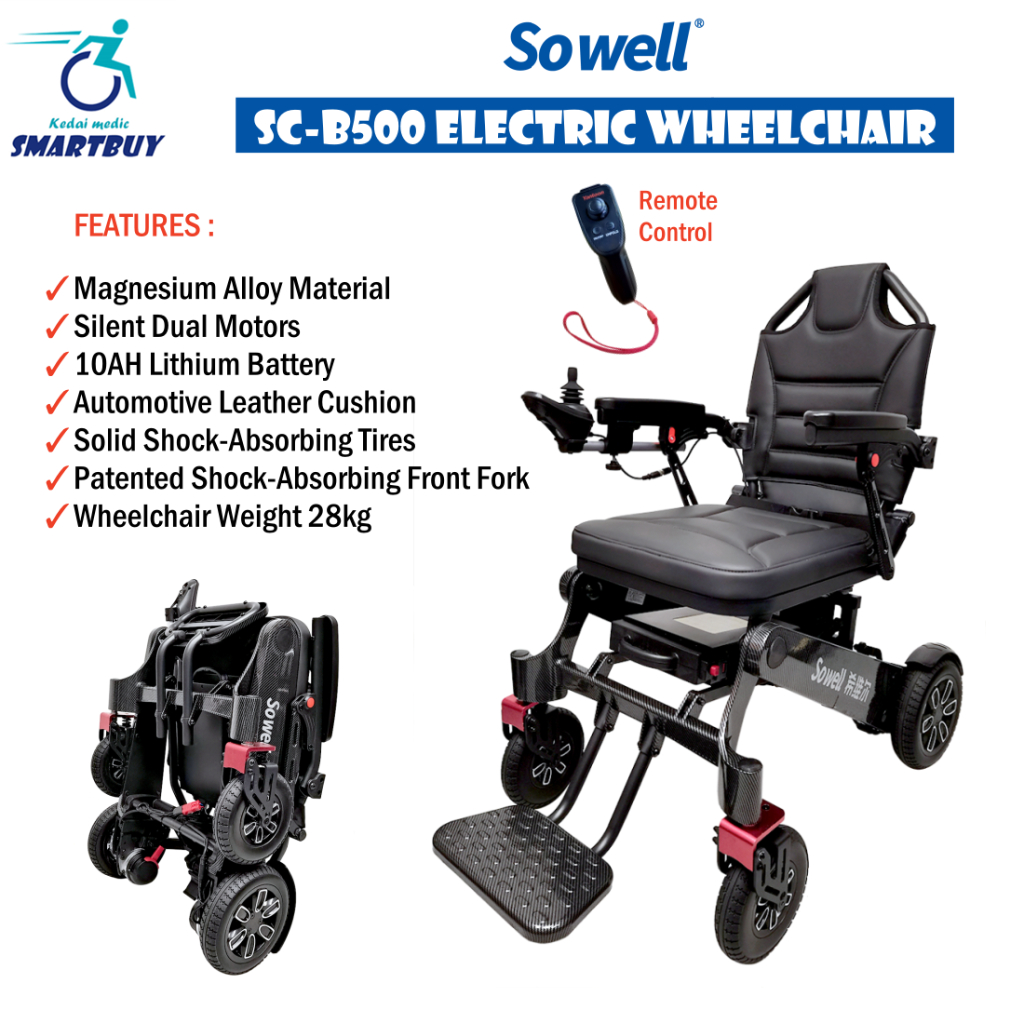 Sowell Deluxe Electric Wheelchair ( SC-B500 ) With Bluetooth Controller ...