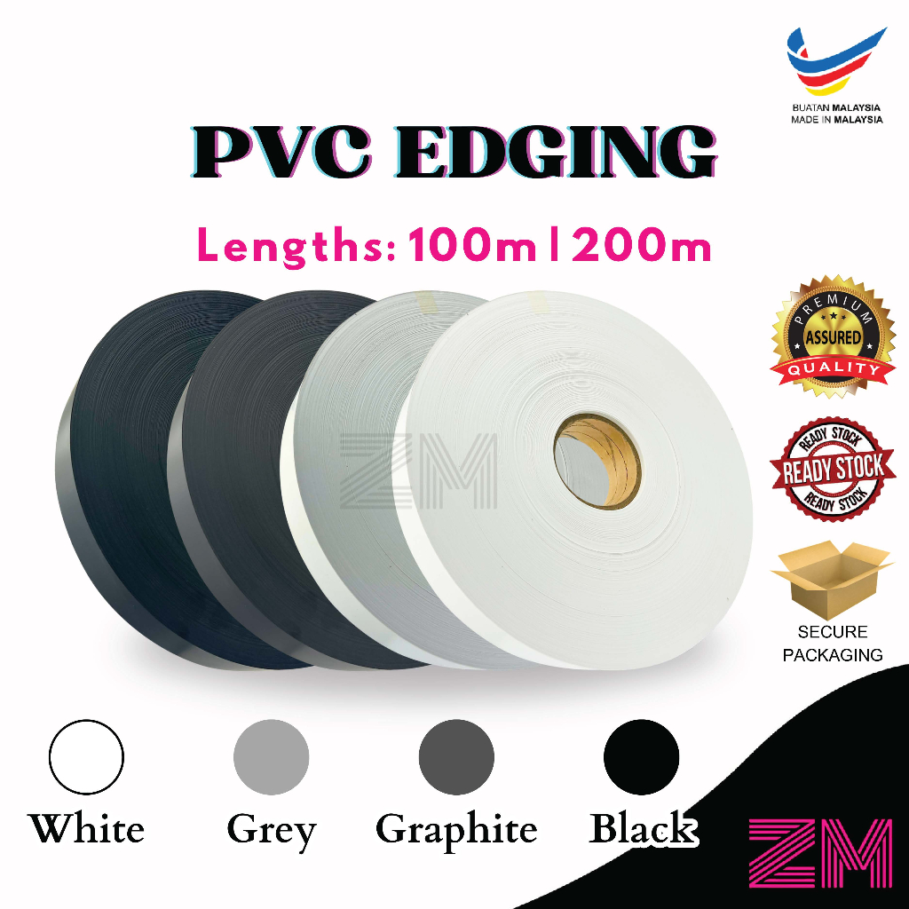PVC Edging Banding Sisi Papan Kulit Papan Pagar Hijau Dawai (22mm/25mm ...