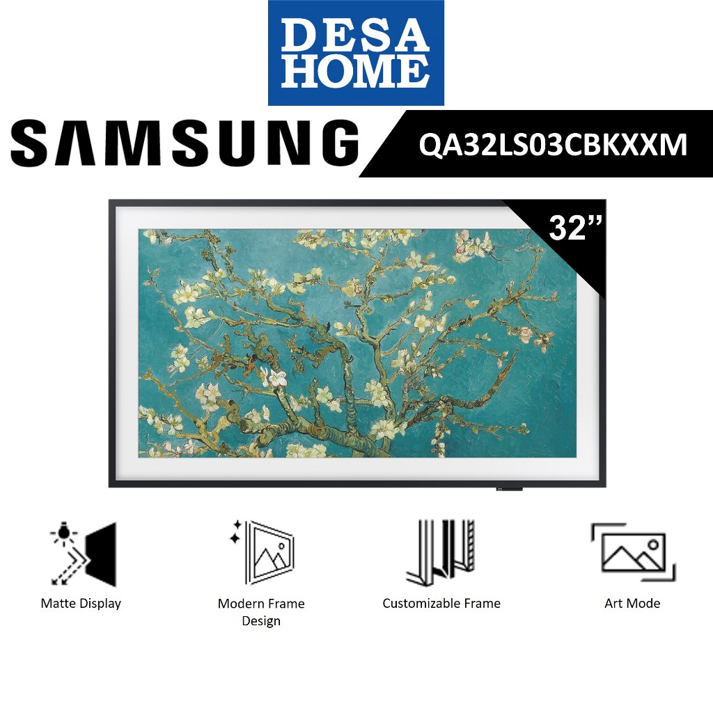 SAMSUNG QA32LS03CBKXXM 32'' THE FRAME QLED SMART TV QA32LS03C / LS03C ...