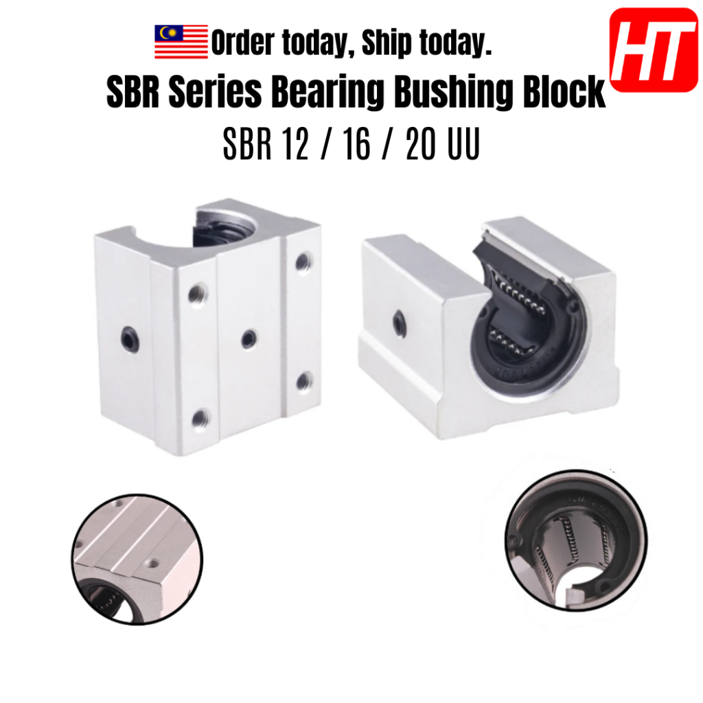 SBR12 16 20 UU Open Type Linear Slide Ball Bearing Block Linear Bushing ...
