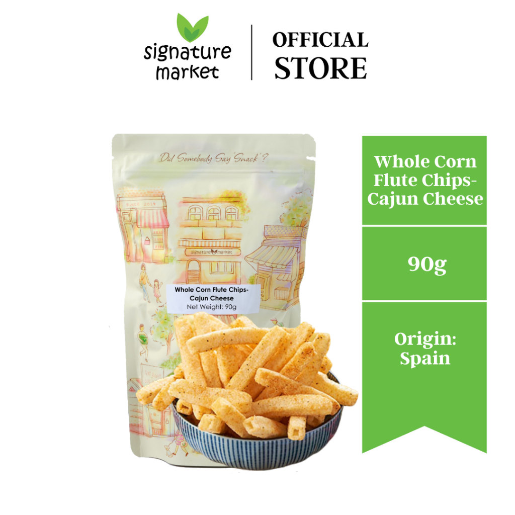 Signature Market Whole Corn Flute Chips- Cajun Cheese (90g) | Shopee ...