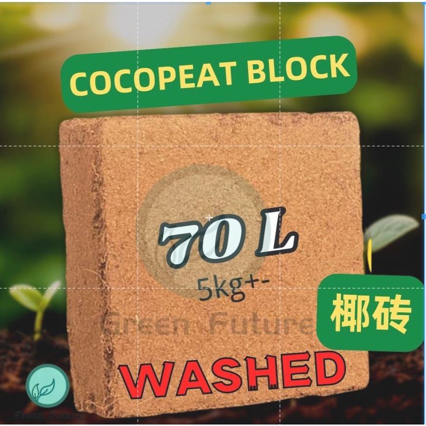 5kg Cocopeat Block Bongkah Sabut Kelapa Cocoblock coco peat coco coir ...