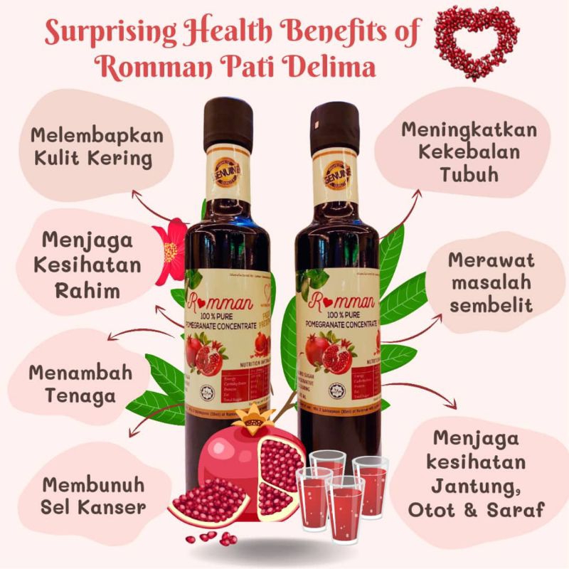 🔥READY STOCK🔥ROMMAN PATI DELIMA ORGANIC 100% PURE | NO COLOURING |NO ...