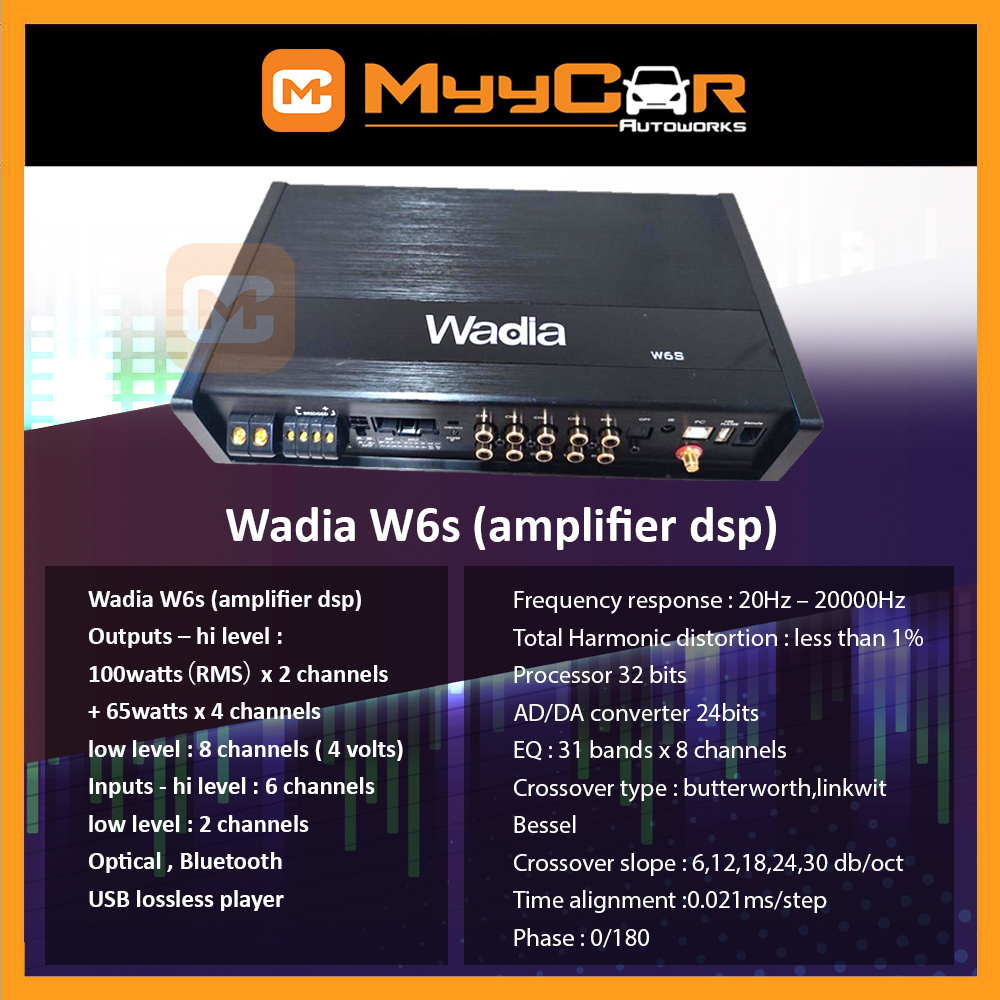 WADIA W6s (1960) - 8 channels DSP amplifier | Shopee Malaysia