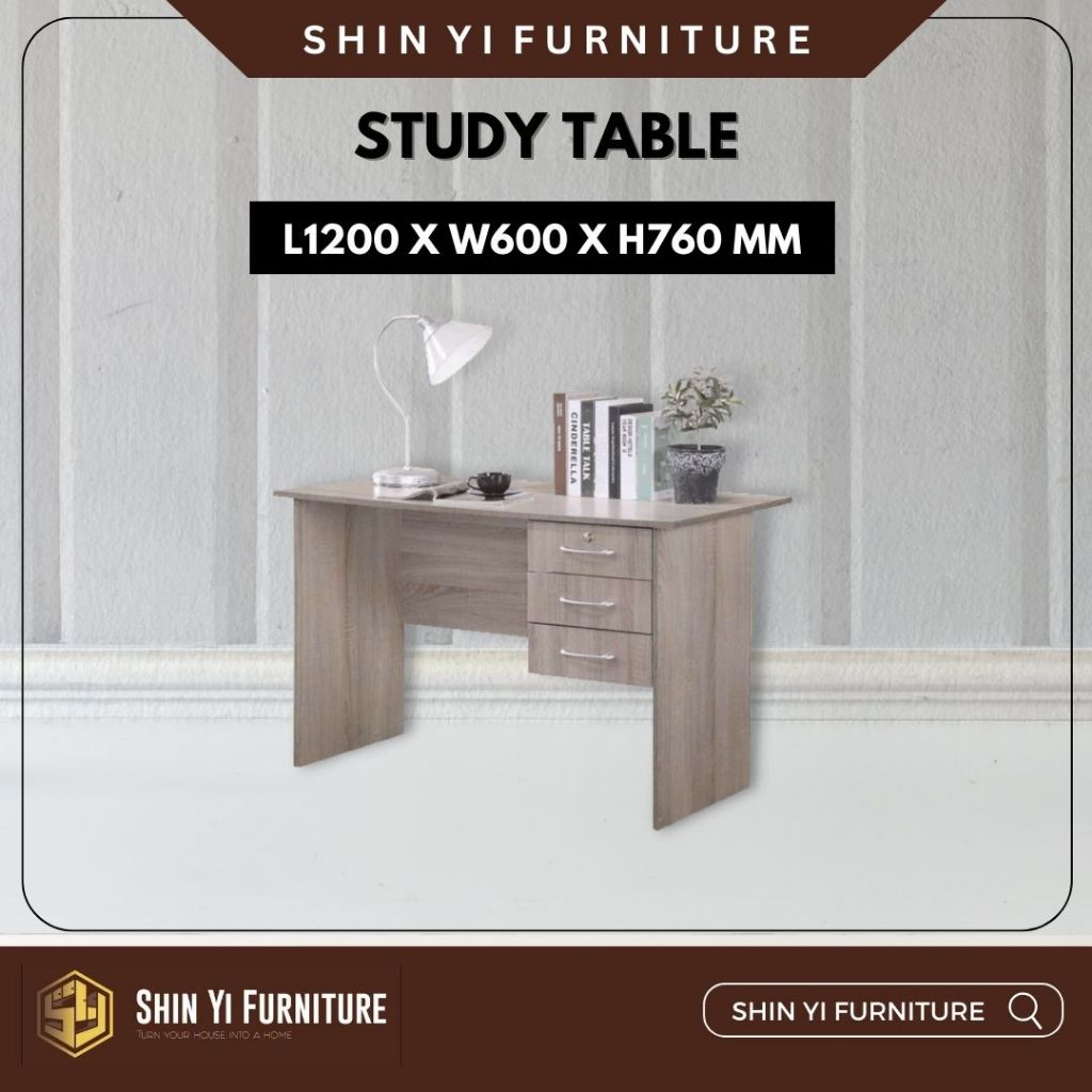 [SARAWAK] 4Ft Study Desk Writing Table Meja Belajar Office Table Study ...