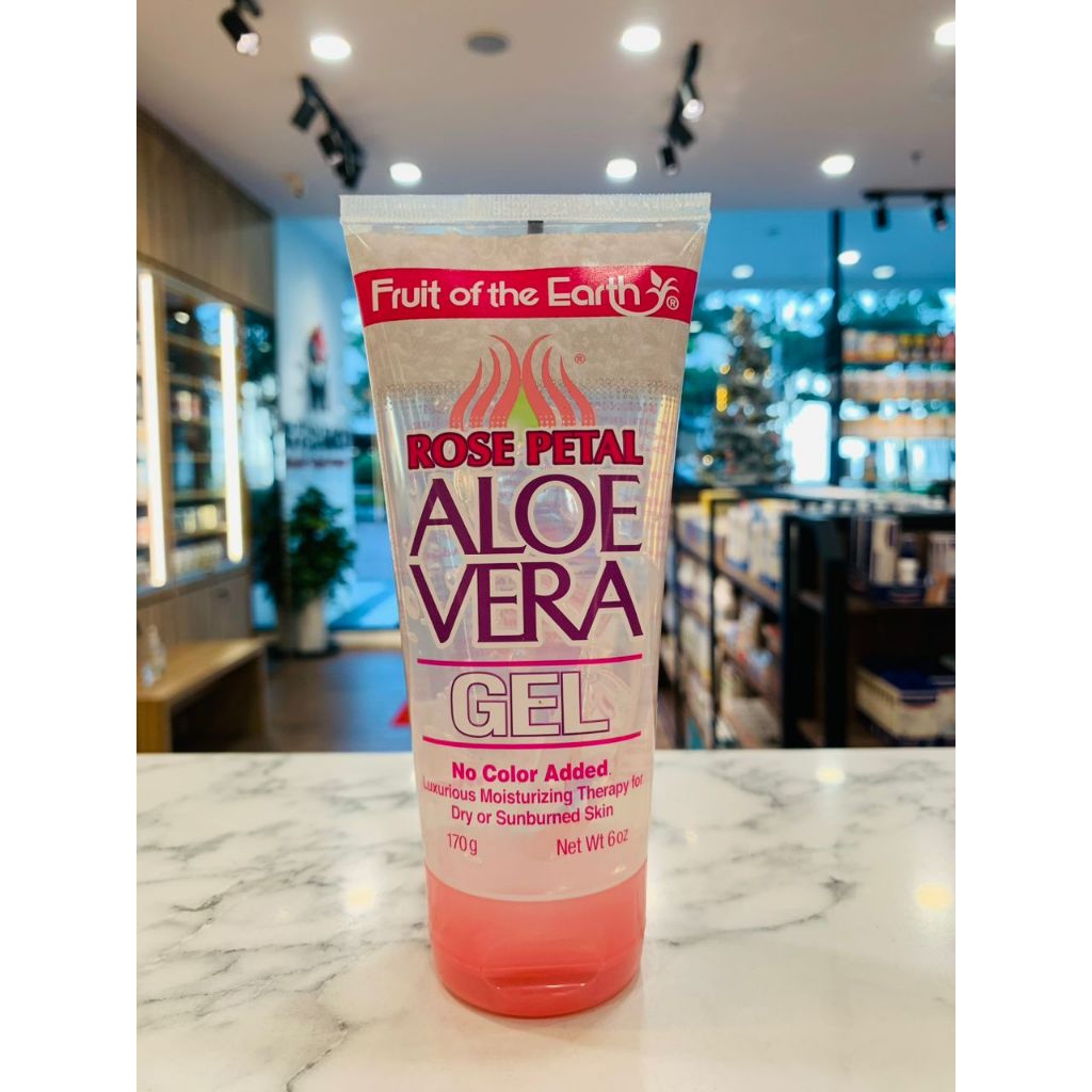 Preferred +】FRUIT OF THE EARTH ALOE VERA ROSE PETAL GEL 170G | Shopee ...