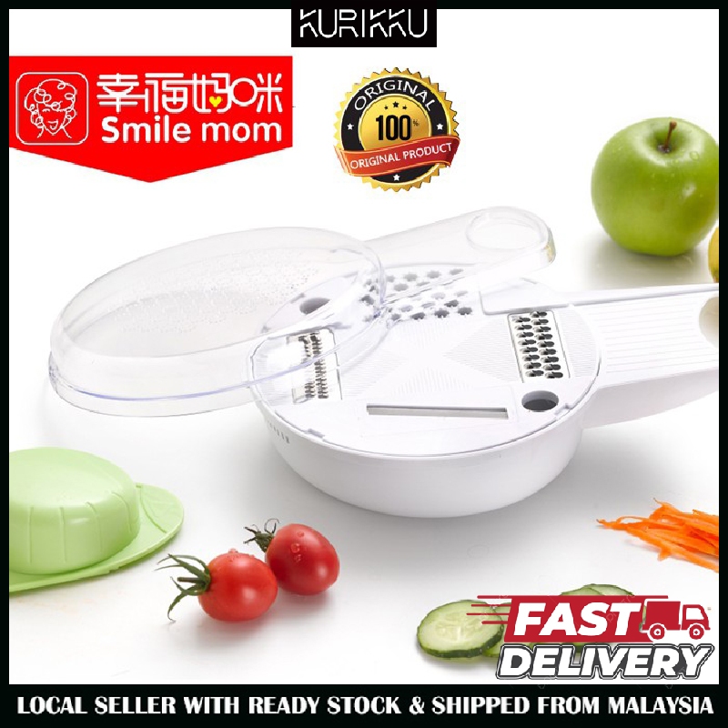 Penyagat sayuran 4 in 1 Vegetable Grater Cutter Slicer with Storage Box ...
