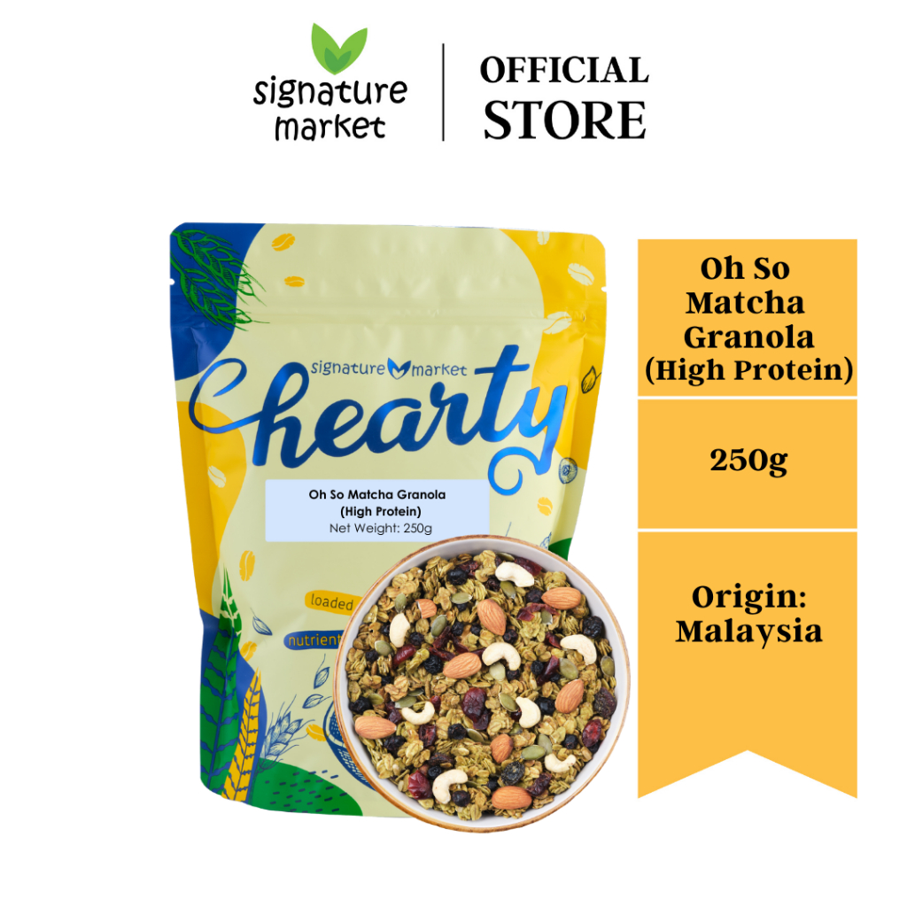 Signature Market Oh So Matcha Granola (High Protein) (220g) | Shopee ...