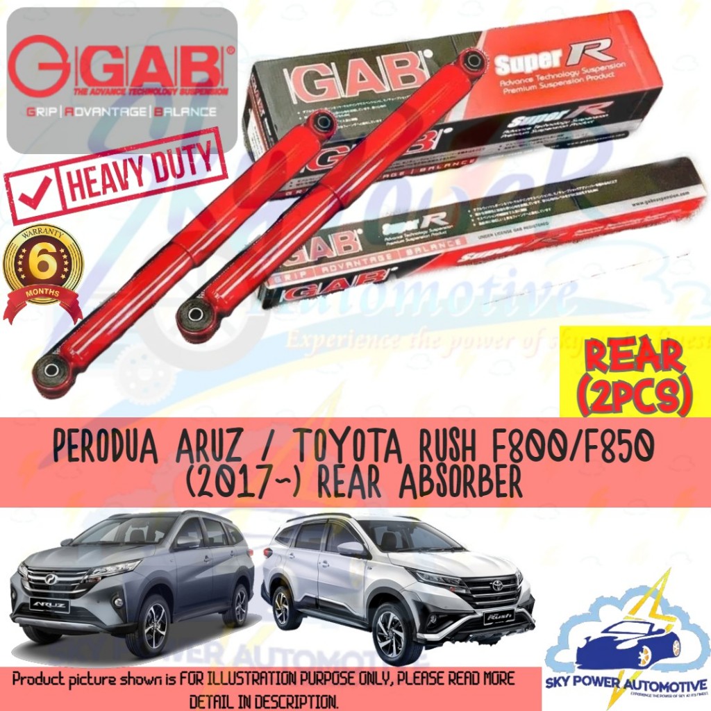 PERODUA ARUZ / TOYOTA RUSH F800 F850 GAB SUPER R SPORT PREMIUM HEAVY ...