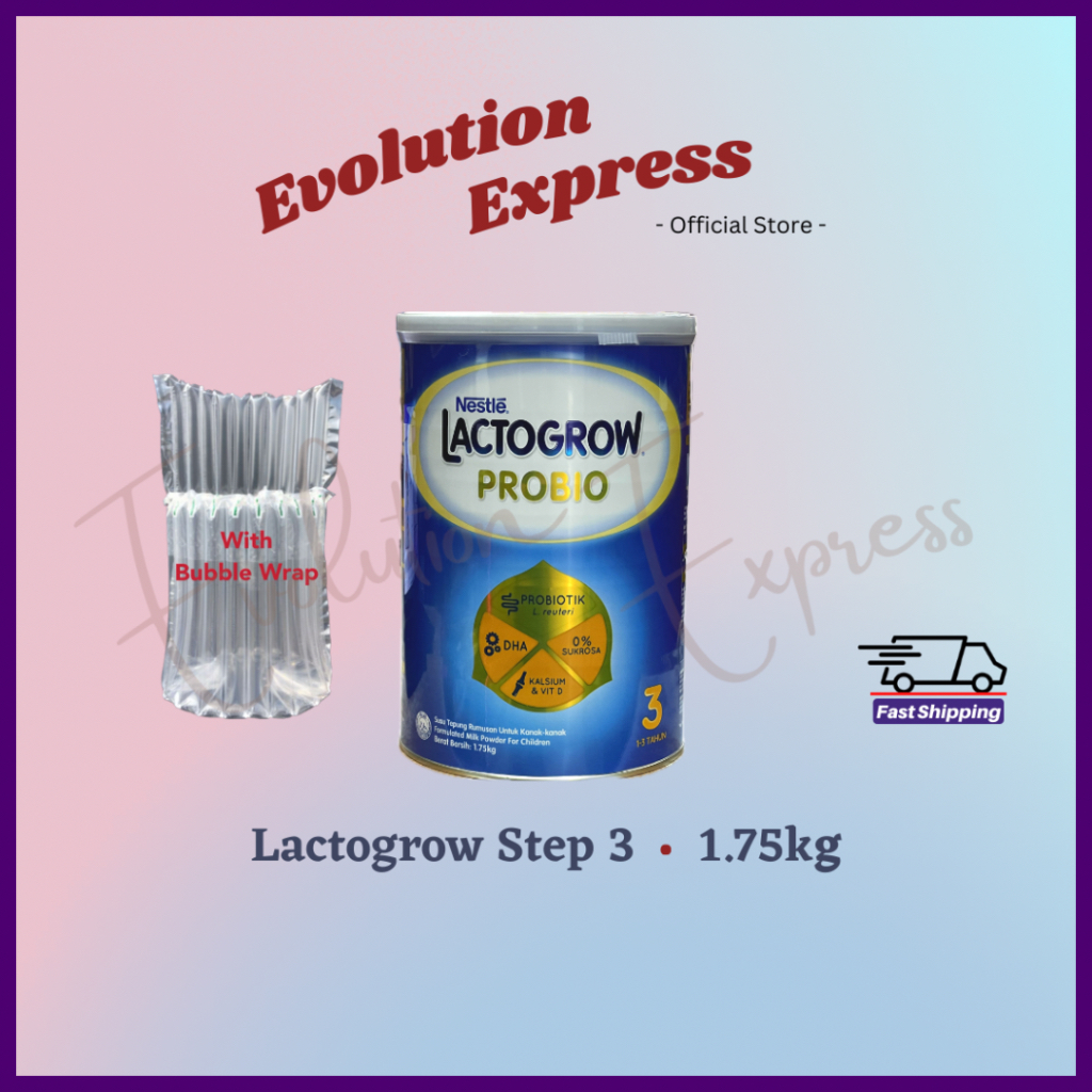 [Nestle] Lactogrow Step 3 (1.75kg / 1.8kg) (Tin) Exp: 5/2025 (Newest ...