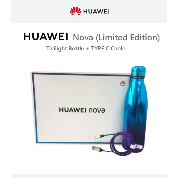 Huawei Nova Limited Edition Gift Set | Stainless Steel Thermos Flask ...