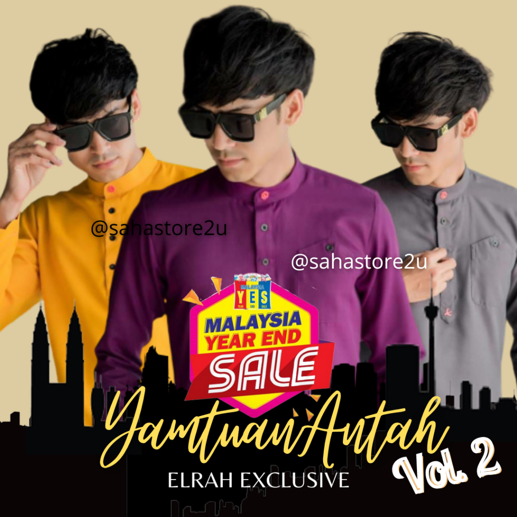 Kurta Yamtuan Antah Vol 2 by Elrah Exclusive BAJU RAYA Emerald Nude ...